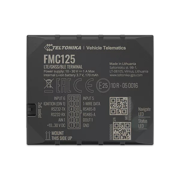 Fleet Things. TELTONIKA FMC125 - 4G LTE CAT1 / 3G / 2G VEHICLE TRACKER ...