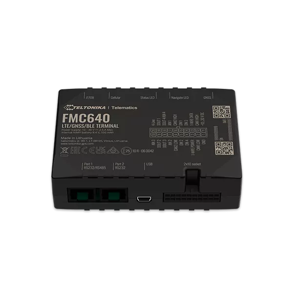 Fleet Things. Teltonika FMC640 - 4G LTE CAT1 Vehicle Tracker w/ BLE